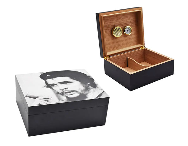 Che Guevara Humidor – 30-50 Cigar storage – Spanish Cedar – w/Hygromet ...
