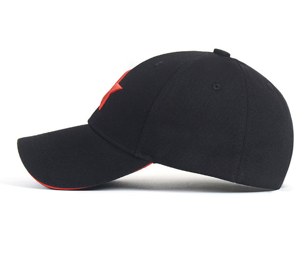 Che Guevara white, distressed military hat with brim and red star ...